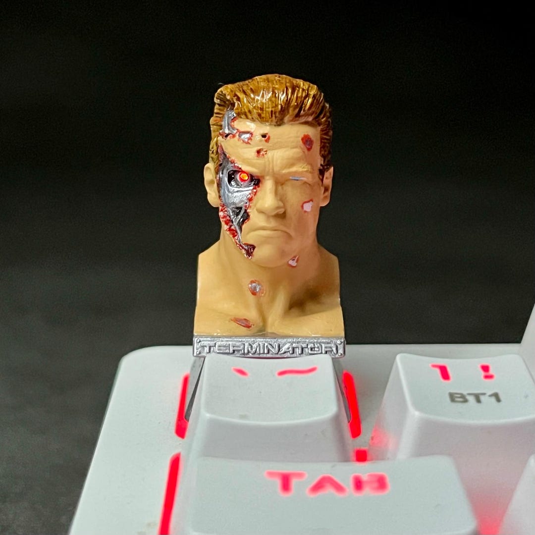 Terminator T800 Backlit Keycap, MX RGB Switches Mechanical Keyboard Cap ...