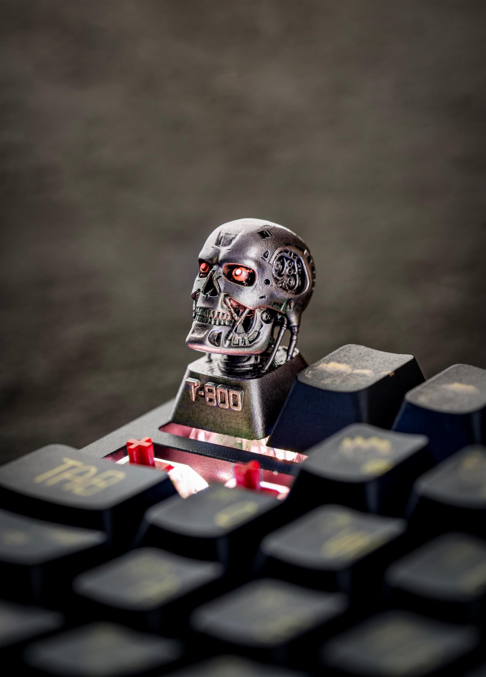 Terminator T-800 Skull Backlit Keycap, MX RGB Cherry Switch Mechanical ...