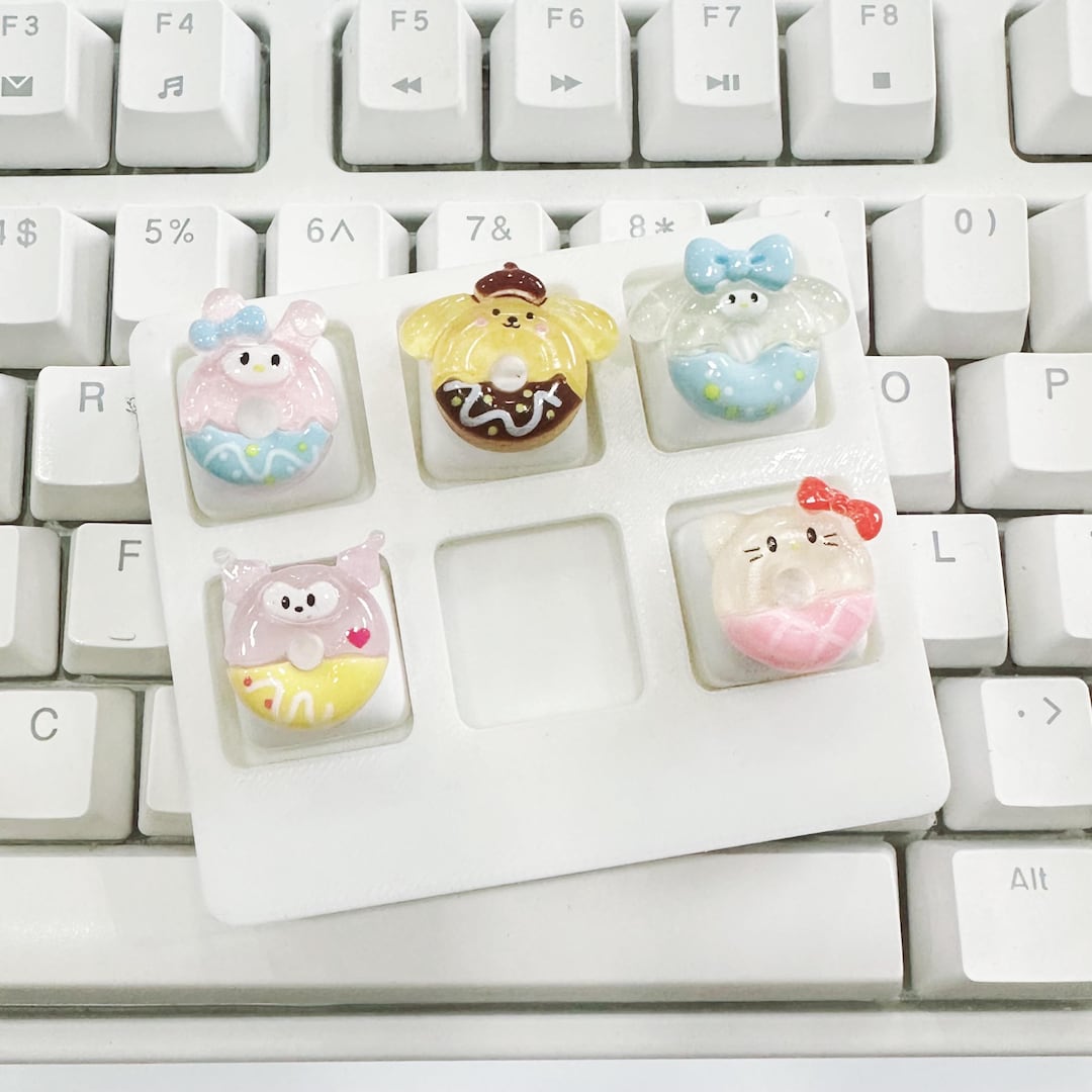 Sanrio Donuts Keycap, Crystal Sparkling, MX Cherry Switches ...