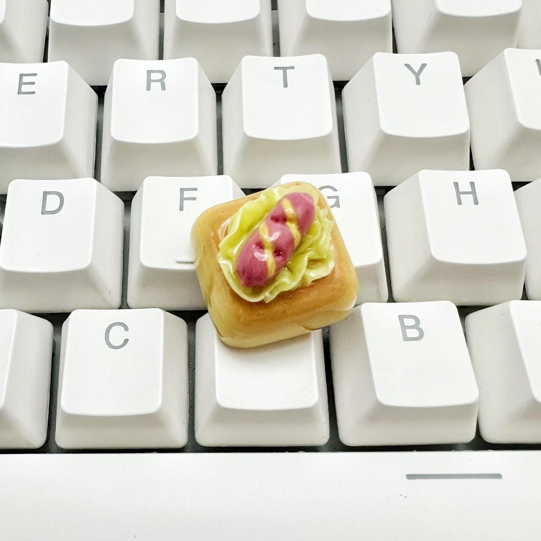 Cute Hotdog Keycap, Sausage Bread Keycap, MX Cherry Switches Mechanical ...