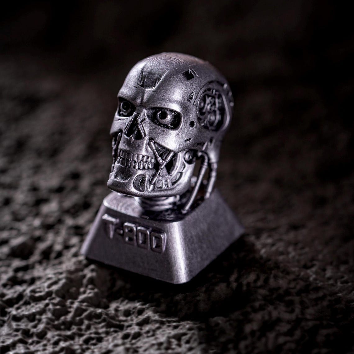 Terminator T-800 Metal Skull Keycap, Backlit Keycap for Mechanical ...