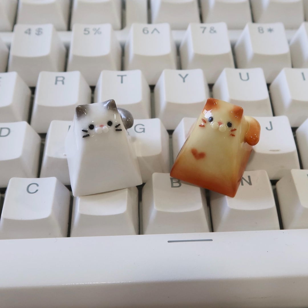 Handmade Kitten Keycap: PBT Cherry MX Switch Accessory - Etsy