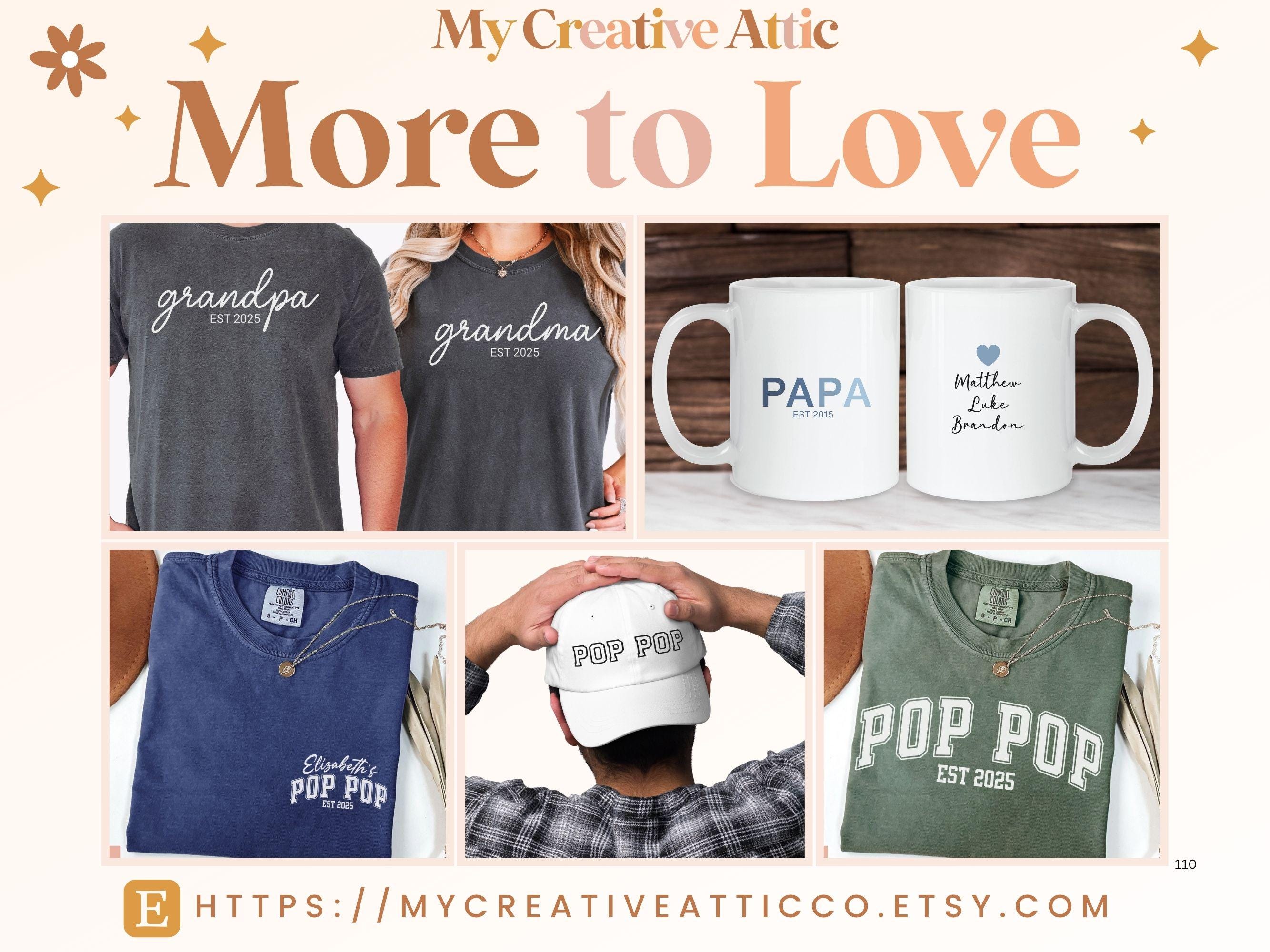 Personalized Pop Pop Shirt With Date, Custom Pop Pop Gift for Pop Pop ...