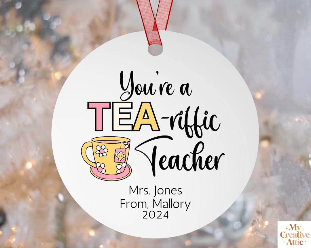 Personalized Teacher Christmas Ornament Christmas Gift for Teacher ...