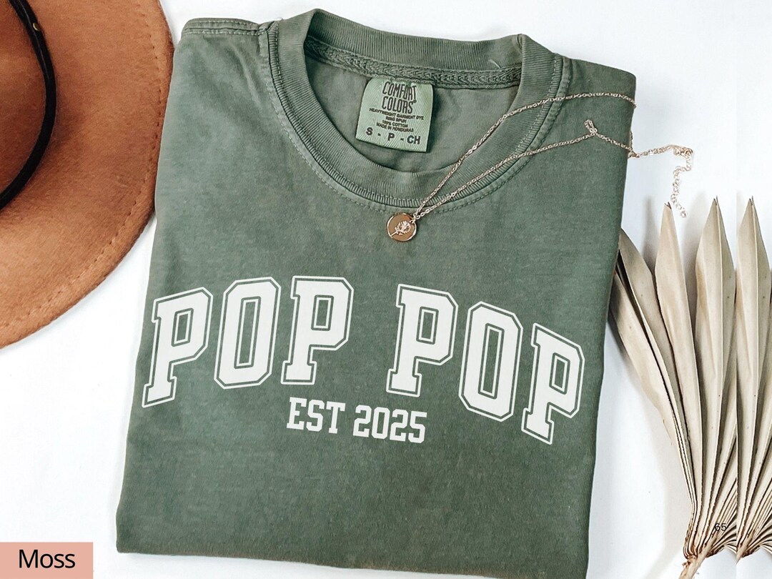 Personalized Pop Pop Shirt With Dates, Custom Pop Pop Gift for Pop Pop ...