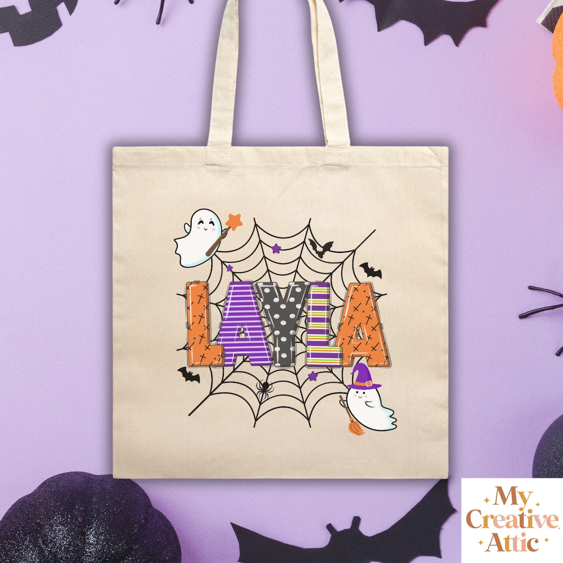 Personalized Trick or Treat Bag for Halloween Treat Bags for Kids Tote ...