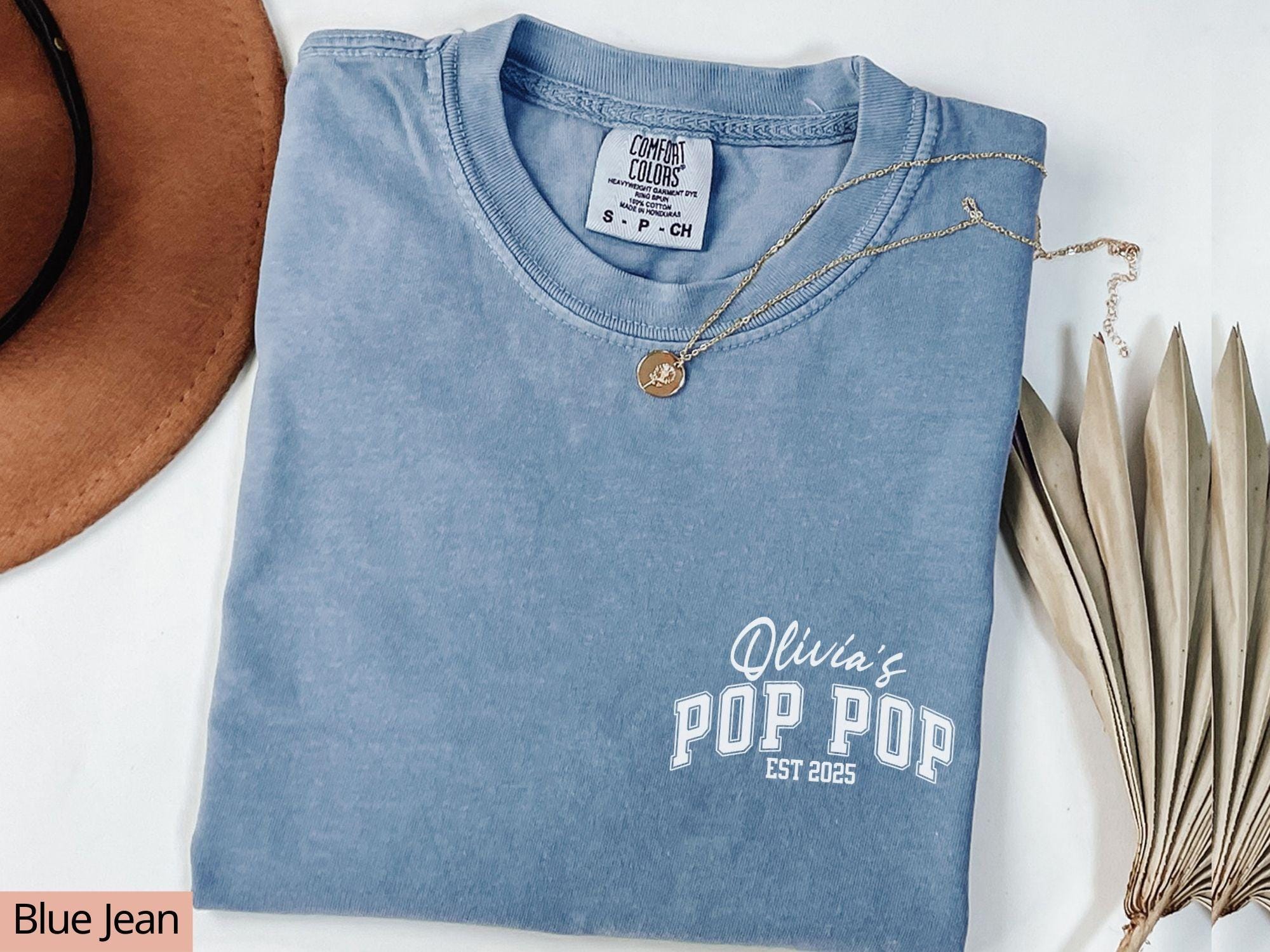 Personalized Pop Pop Shirt With Dates, Custom Pop Pop Gift for Pop Pop ...