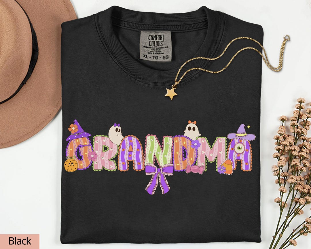 Halloween Grandma Shirt, Grandma Halloween Tee, Comfort Colors Grandma ...