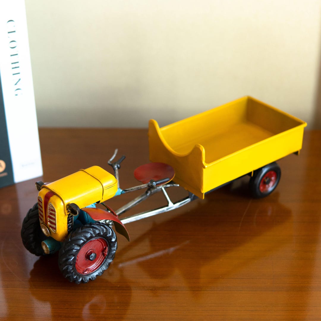 Handmade Rustic Tractor Decor, Metal Farm Vehicle, Vintage Industrial ...