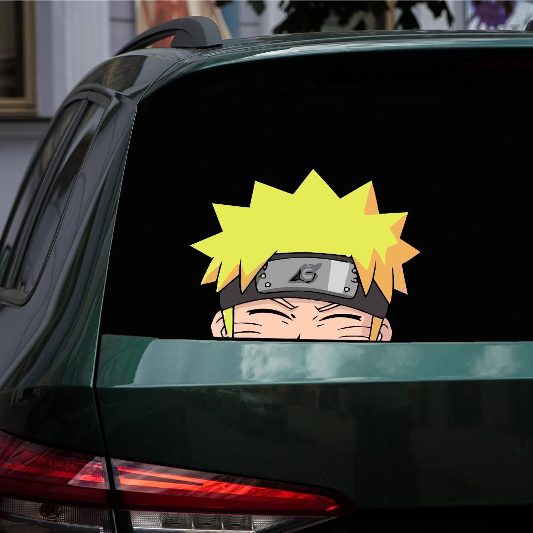 Anime Naruto Laptop Sticker Set Peeking Naruto Decal Naruto Sasuke ...