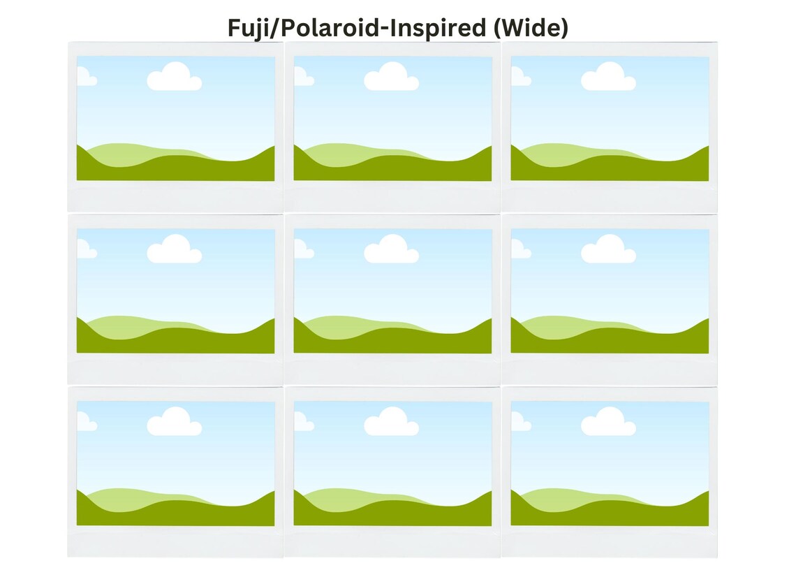 Canva Photo Template Bundle: Polaroid & Instax Frames (digital Download ...
