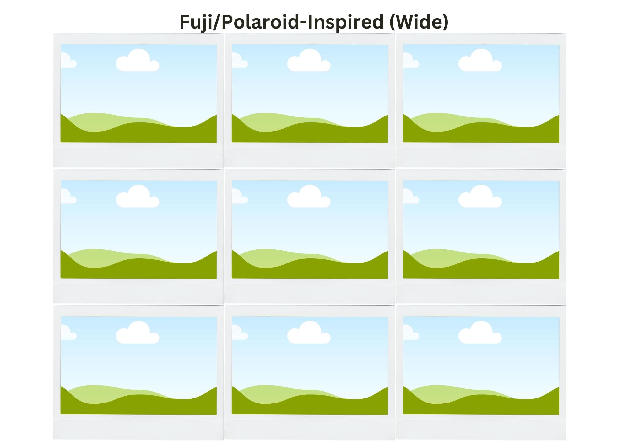 Canva Photo Template Bundle: Polaroid & Instax Frames (digital Download ...