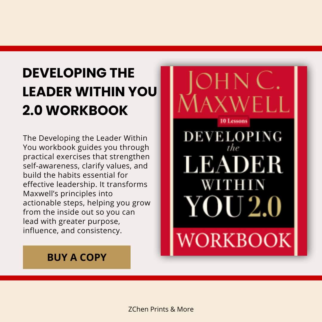 Developing the Leader Within You, John Maxwell Leadership Guide ...