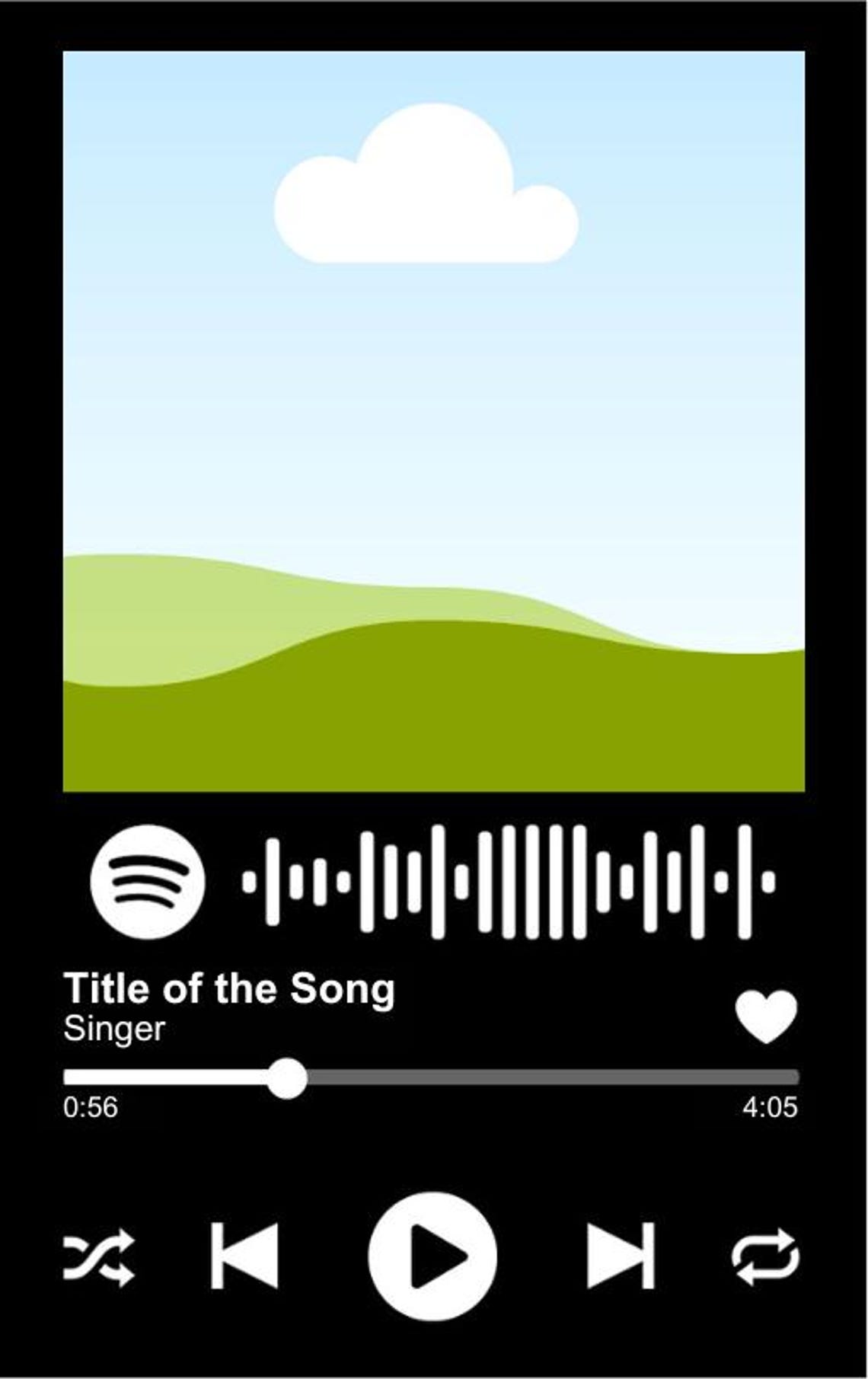 Spotify Photo Template, Canva Photo Template, Drag and Drop, Fill Your ...