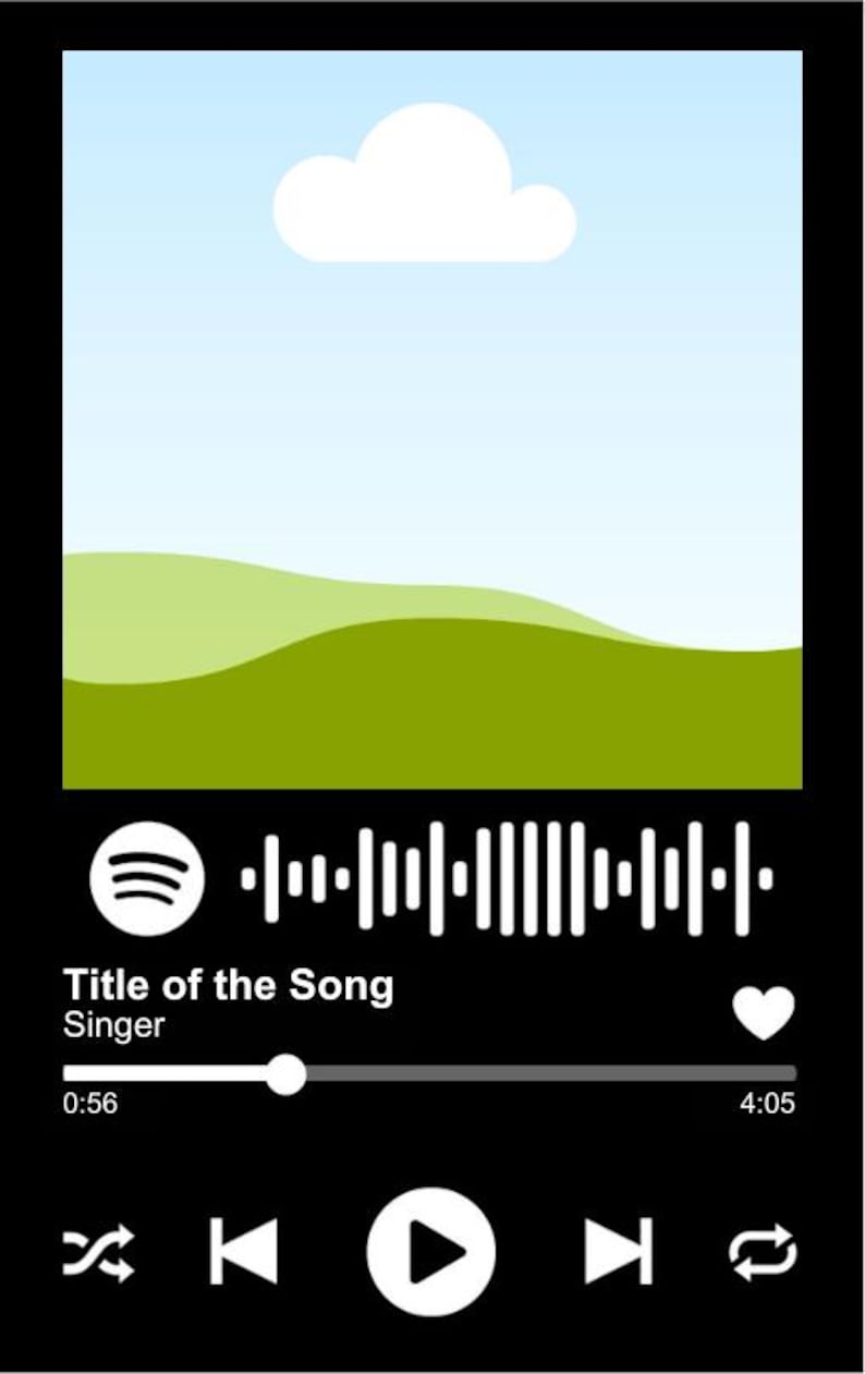 Spotify Photo Template, Canva Drag and Drop - Etsy New Zealand