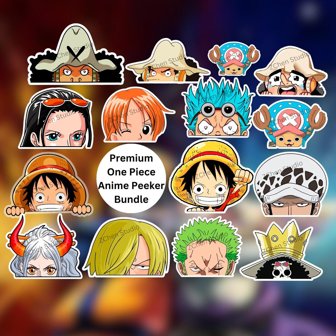 14 One Piece Anime Peekers, One Piece Stickers, One Piece, Strawhat ...