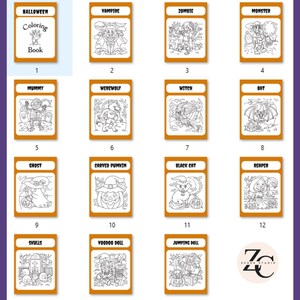 Halloween Coloring Book, Halloween Coloring Activity | Halloween ...