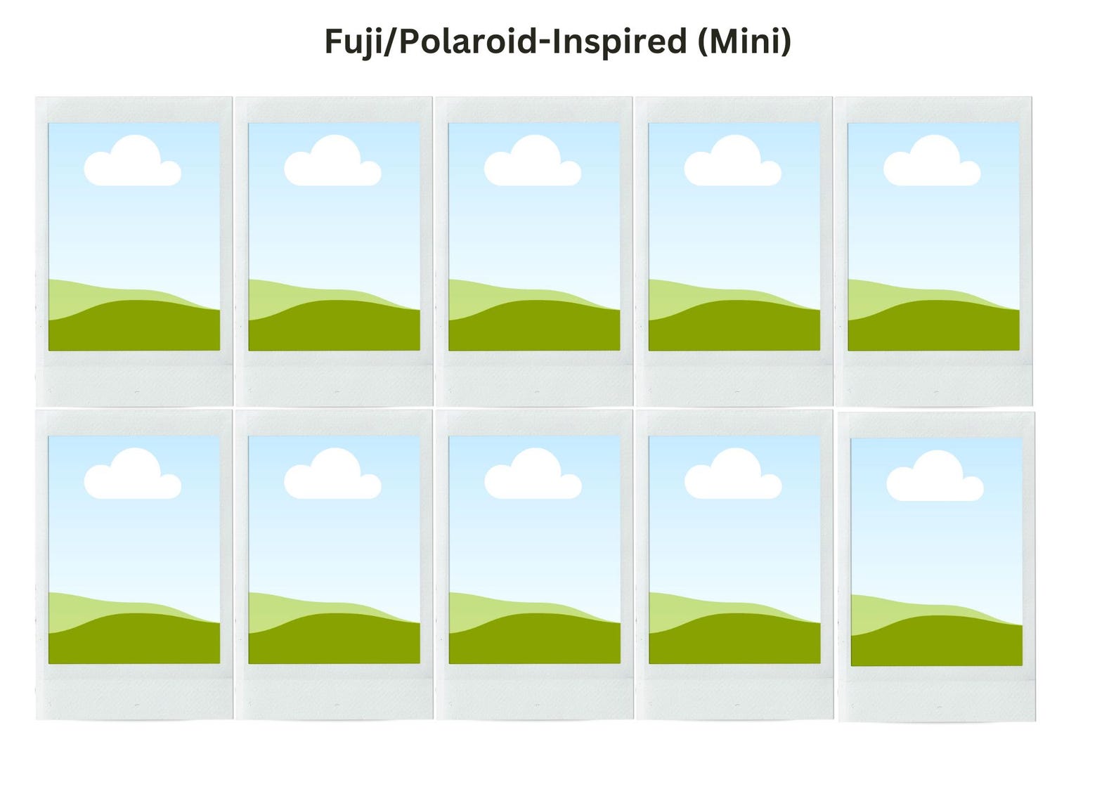 Canva Photo Template Bundle: Polaroid & Instax Frames (digital Download ...