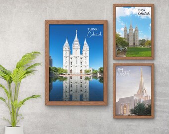 Think Celestial LDS Digital Art - Etsy