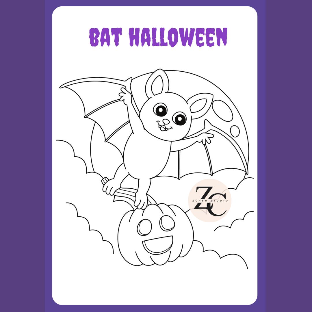 Halloween Coloring Book, Halloween Coloring Activity | Halloween ...