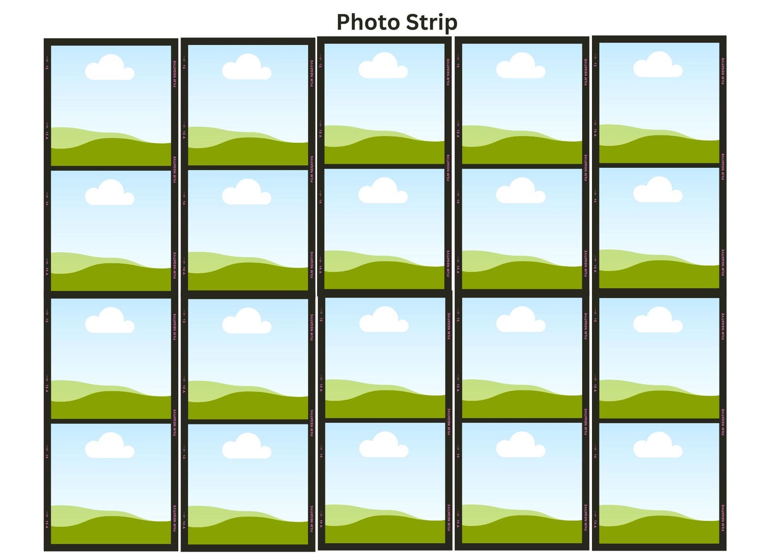 Photo Template, Canva Editable Frames Bundle, Fill Your Own, Polaroid ...