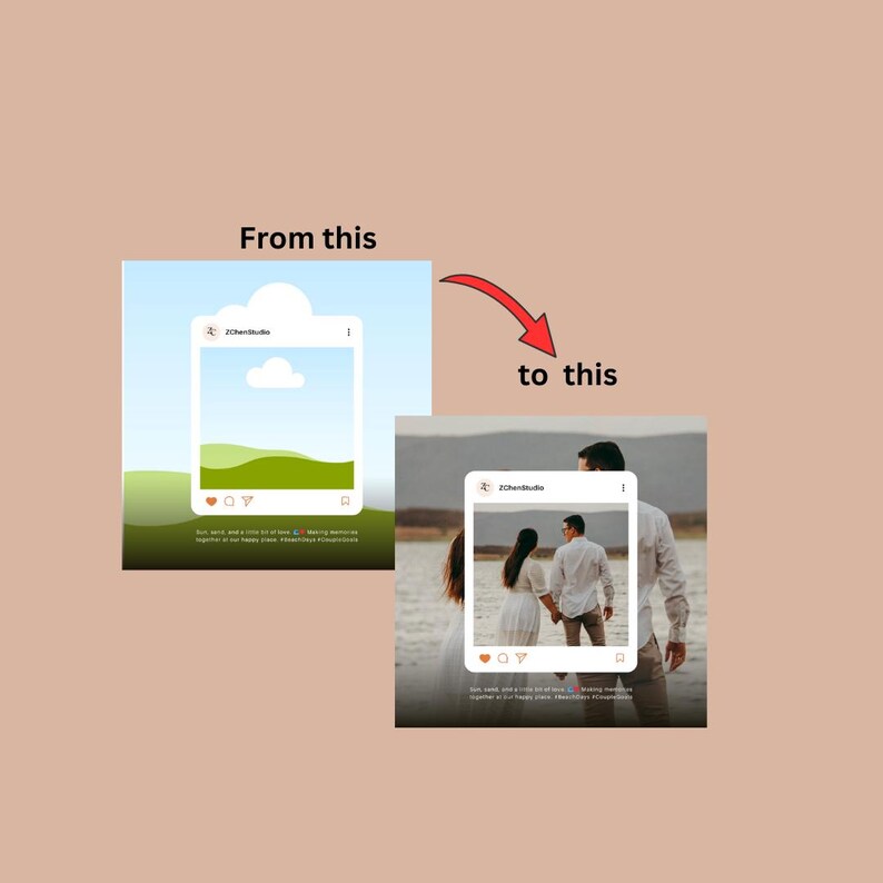 Canva Editable Instagram Template Frame, Instagram Frame, Instagram ...