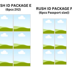 Rush ID Photo Template, 1x1, 2x2, Passport Size - Etsy