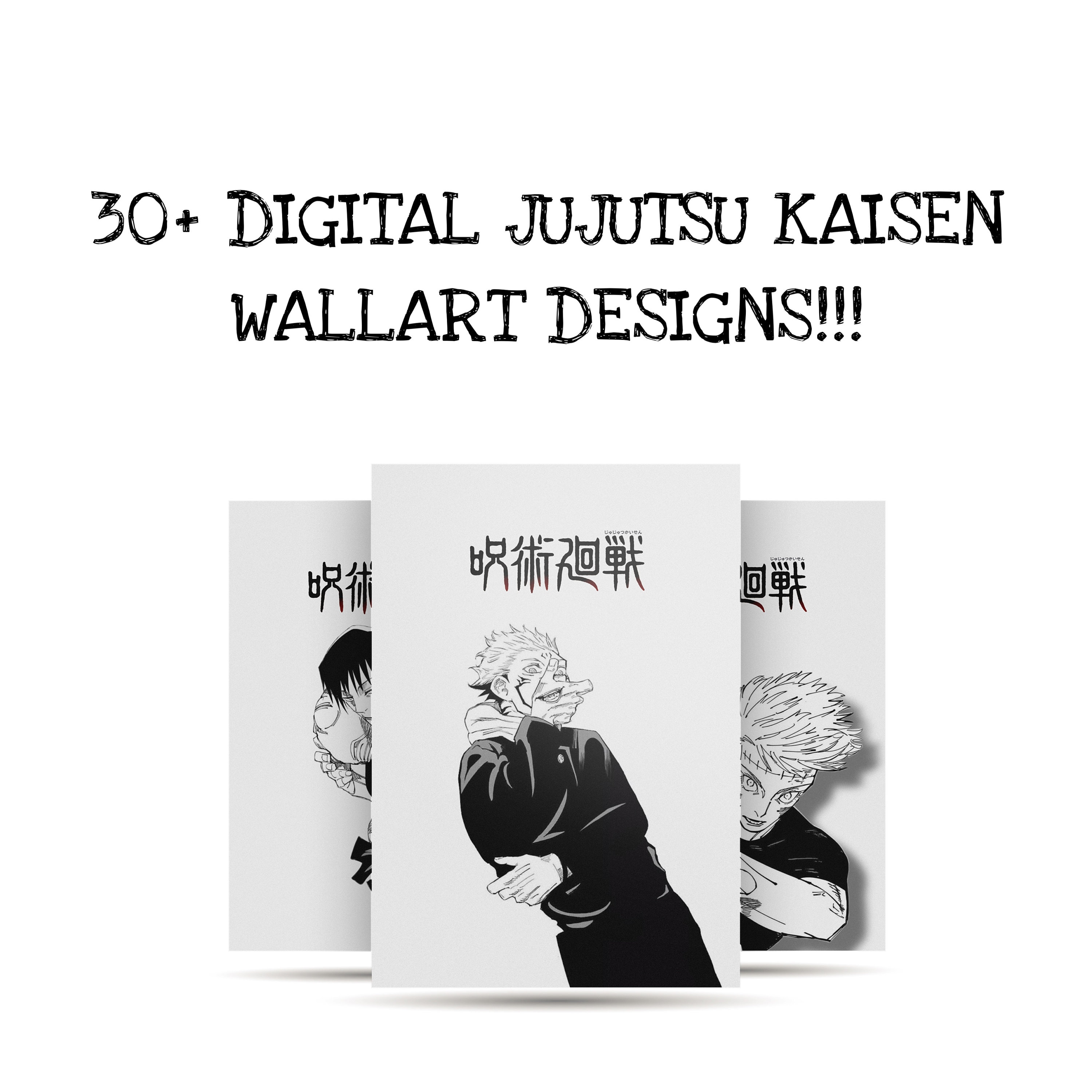 Jujutsu Kaisen Posters 30+ Pack |jujutsukaisen Anime Art | Anime Wall ...