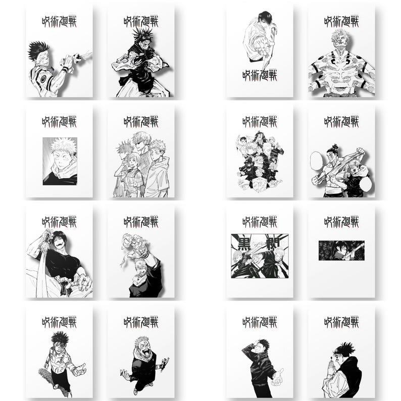Jujutsu Kaisen Posters 80+ Pack |jujutsukaisen Anime Art | Anime Wall ...