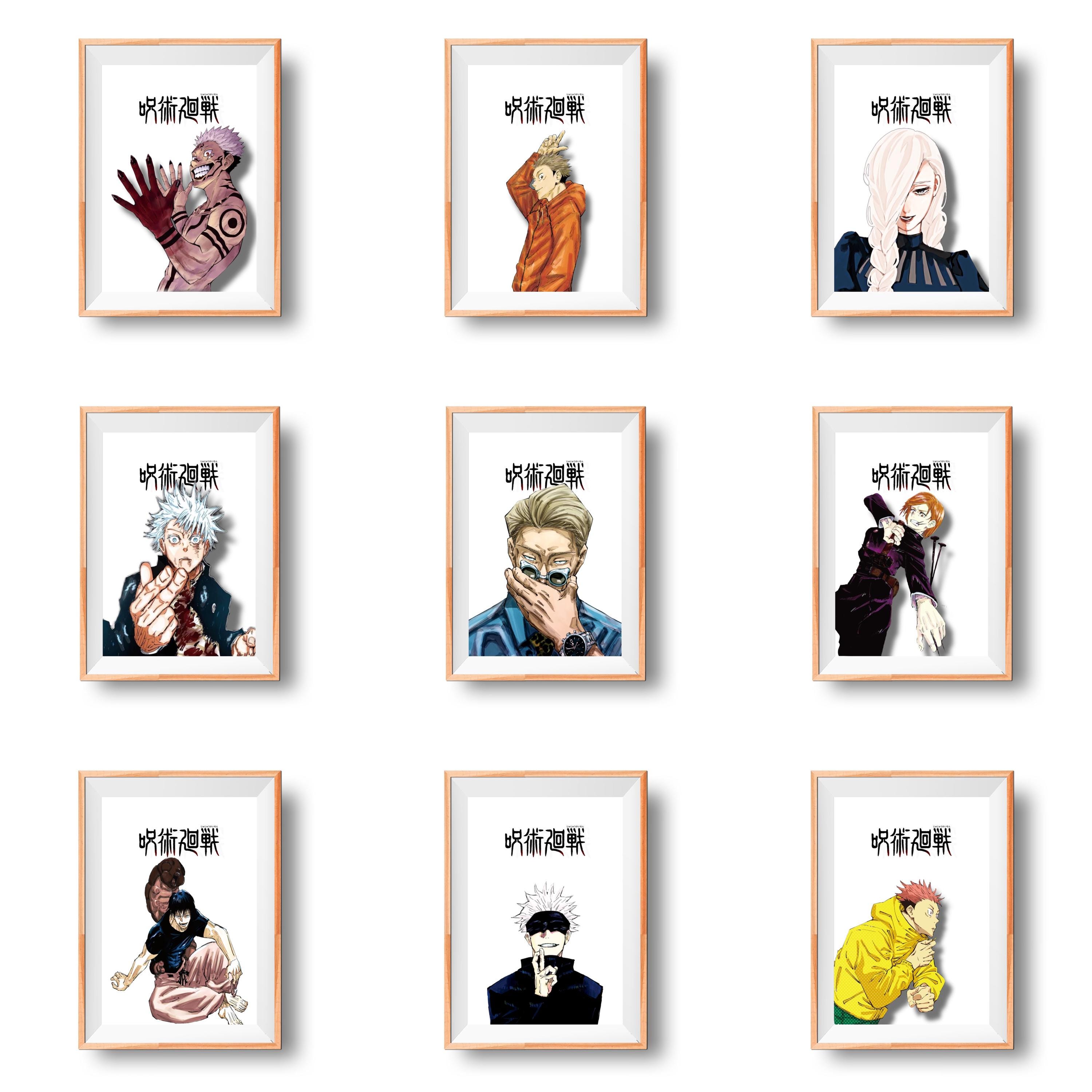 Jujutsu Kaisen Posters 10 Pack |jujutsukaisen Anime Art | Anime Wall ...