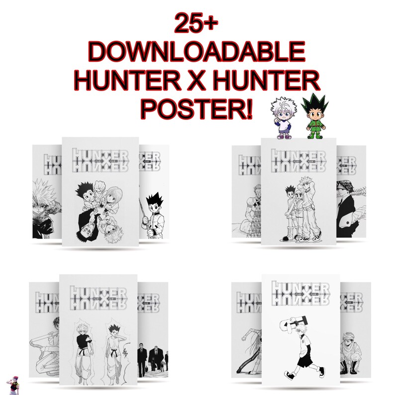Hunter X Hunter Posters 25+ Pack | Hunter X Hunter | Anime | Hxh Type ...