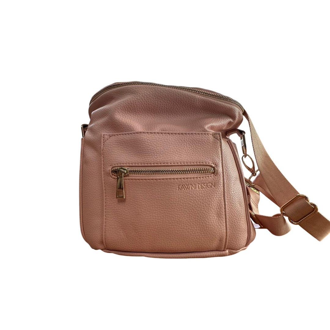 FAWN DESIGN X Vegan Leather Diaper Bag Purse Backpack Light Pink - Etsy