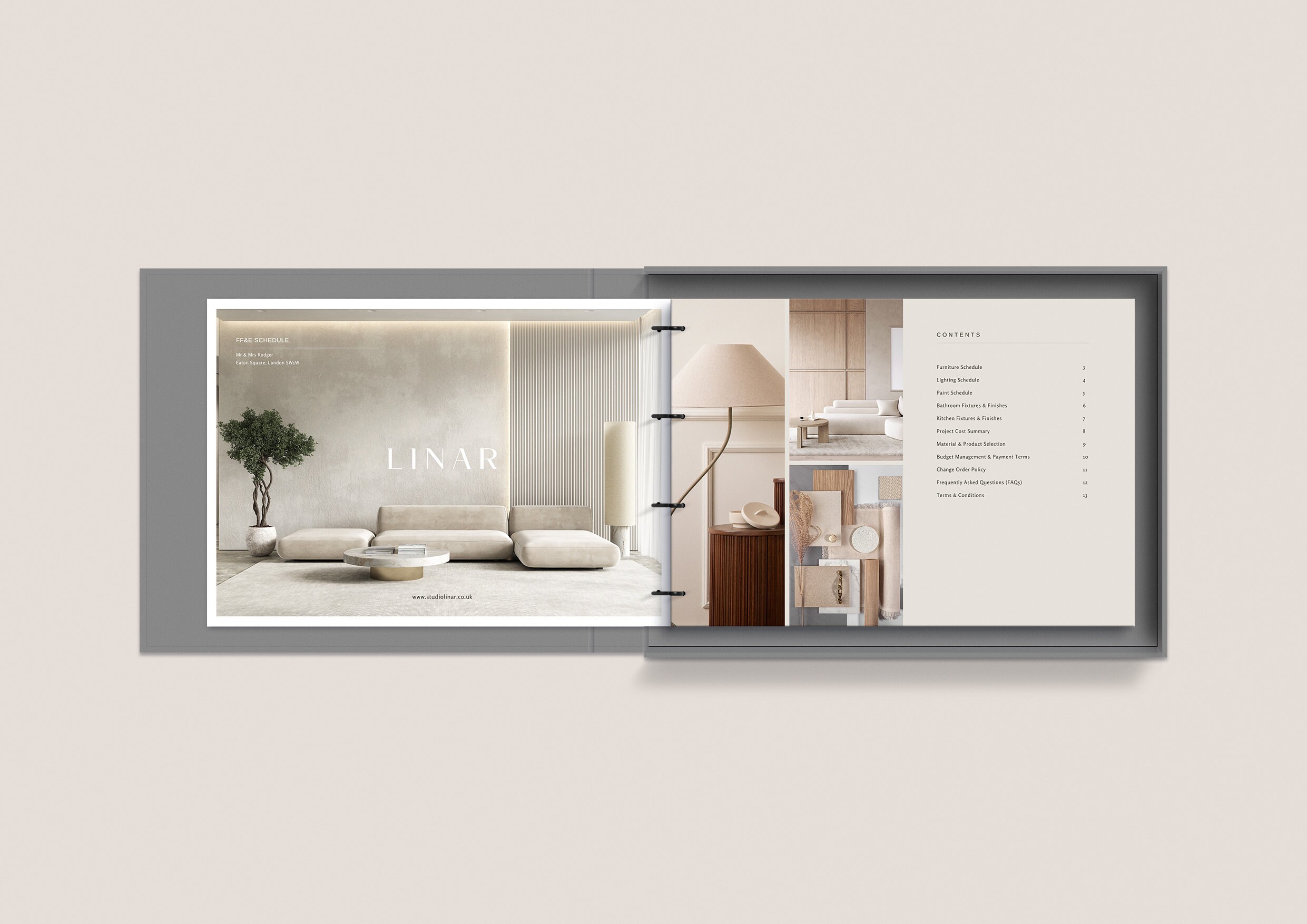 Interior Design FF&E Schedule Template, Google Sheets and Canva ...