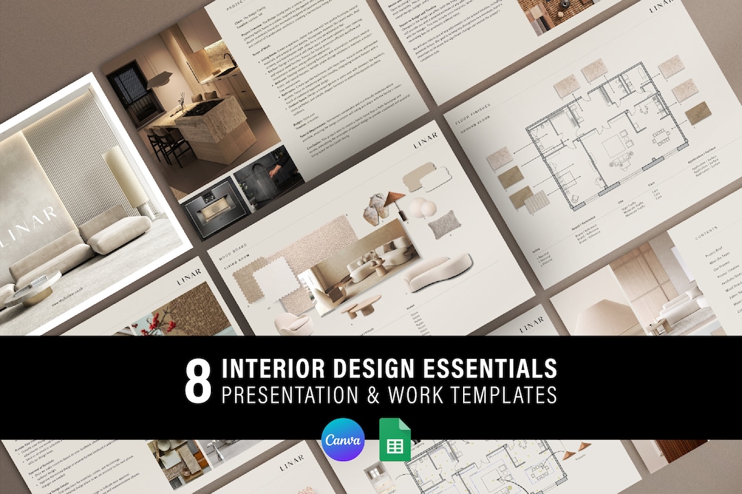 Interior Design Template Bundle: Proposal, Presentation, FF&E Schedule ...
