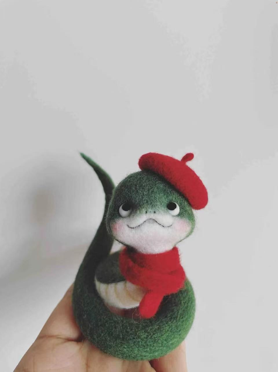 Felt Wool Pet Snake Finish|gifts for Friends|mother's Day Gifts|stuffed ...