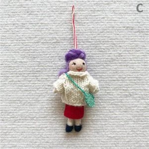 Handmade Felt Finished Products/felt Funky Girl/christmas Ornaments ...