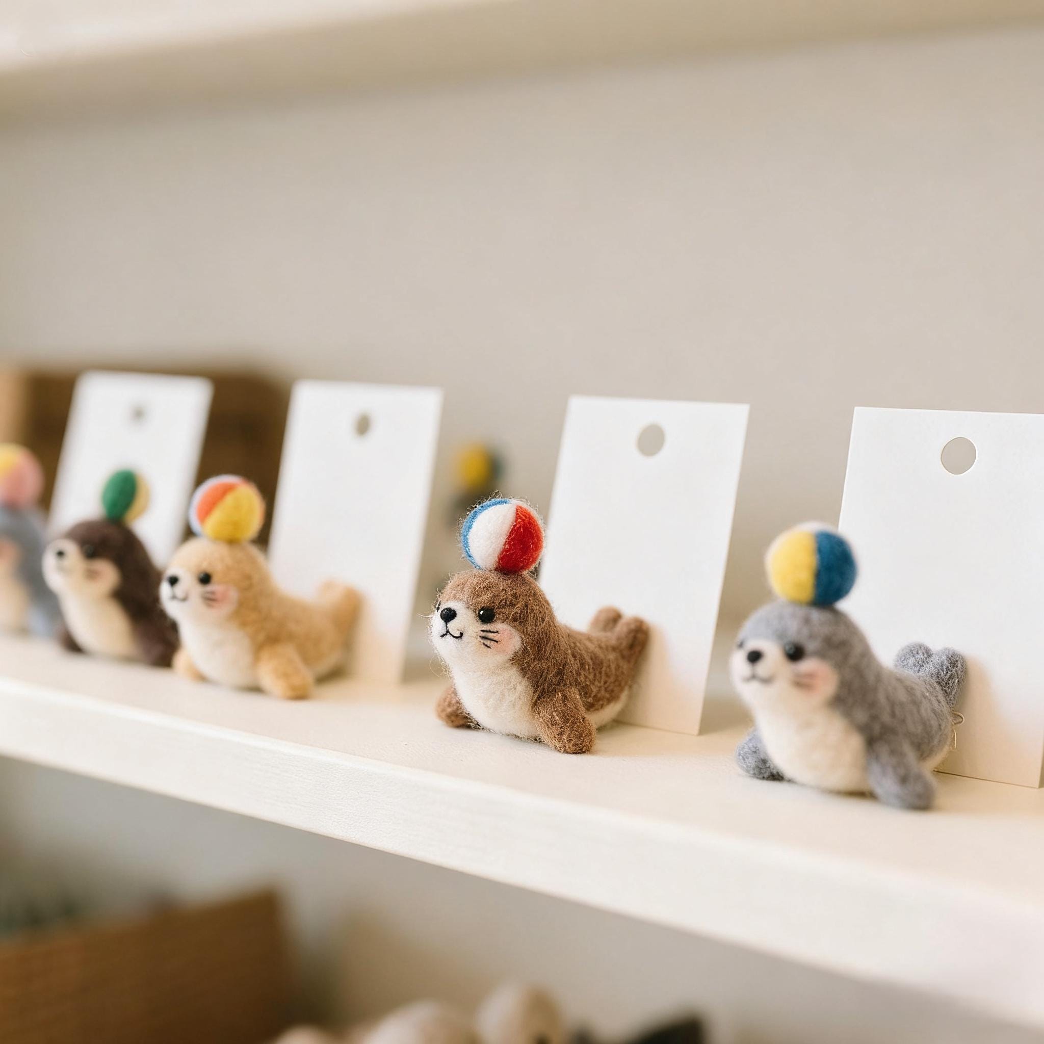 Needle Felted Seal Miniature: Handmade Animal Sculpture - Etsy