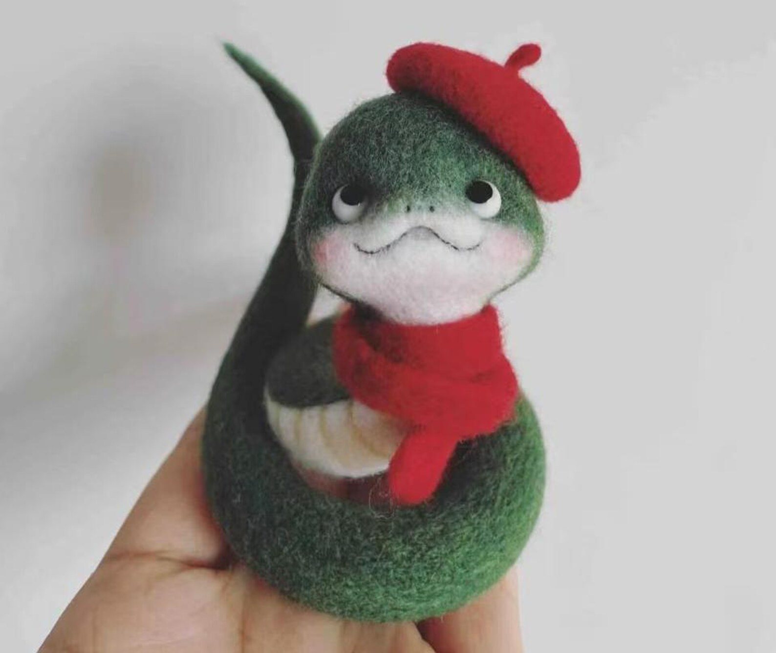 Felt Wool Pet Snake Finish|gifts for Friends|mother's Day Gifts|stuffed ...