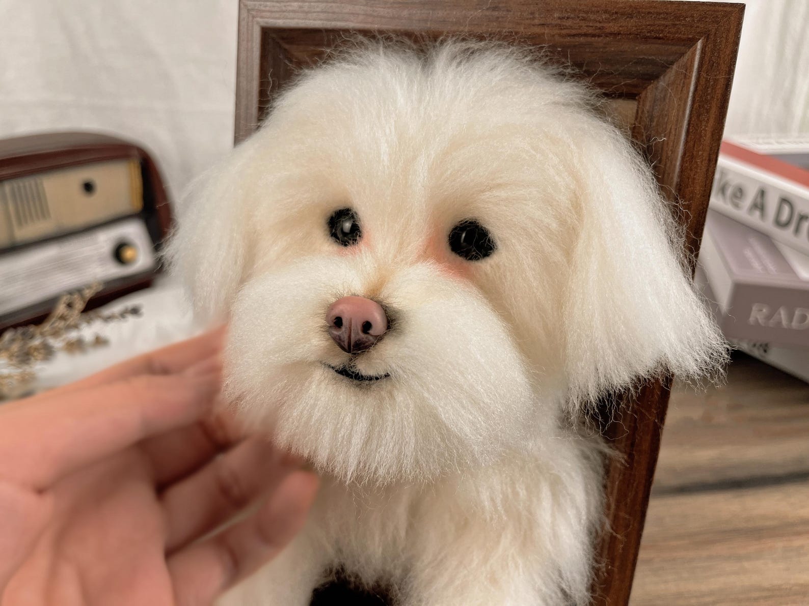 Customised Felt Wool Puppy Plushie | Customised Felt Wool Dog Portrait ...