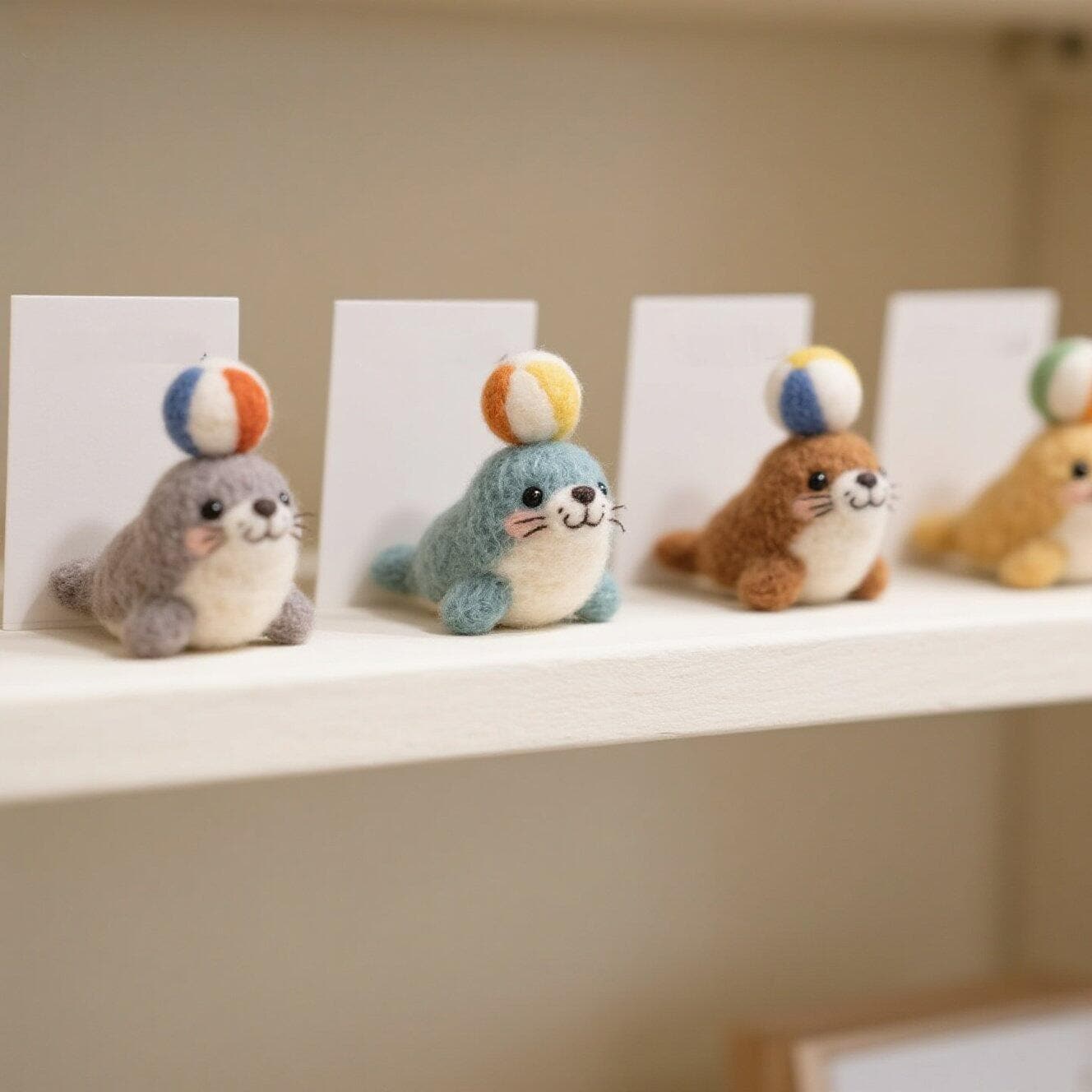 Needle Felted Seal Miniature: Handmade Animal Sculpture - Etsy