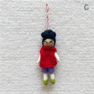 Handmade Felt Finished Products/felt Funky Girl/christmas Ornaments ...