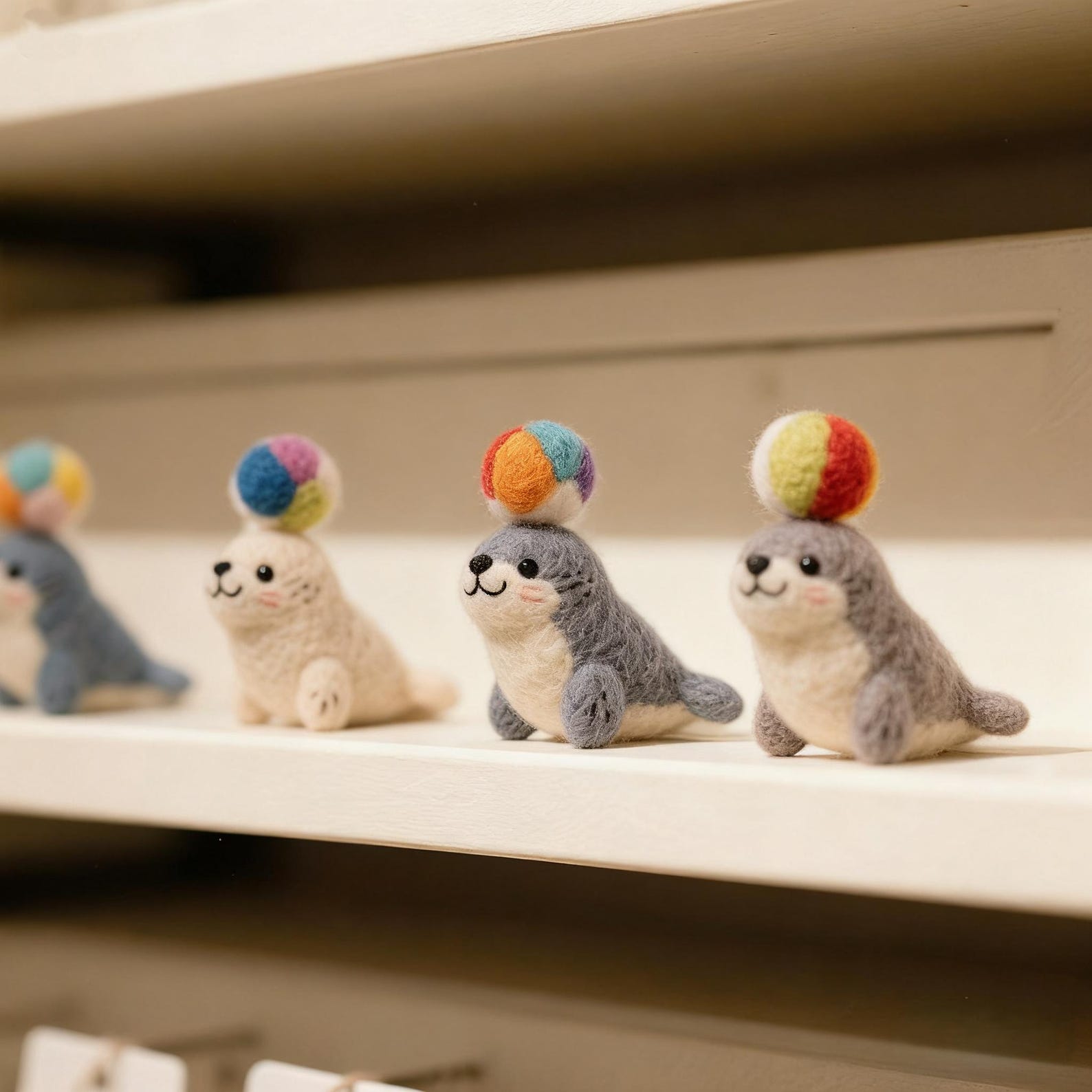 Needle Felted Seal Miniature: Handmade Animal Sculpture - Etsy