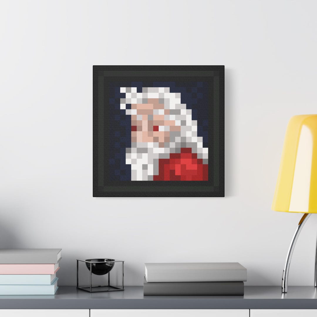 Terraria Painting the Cursed Man Pixel Art, Canvas Wall Art, Retro ...