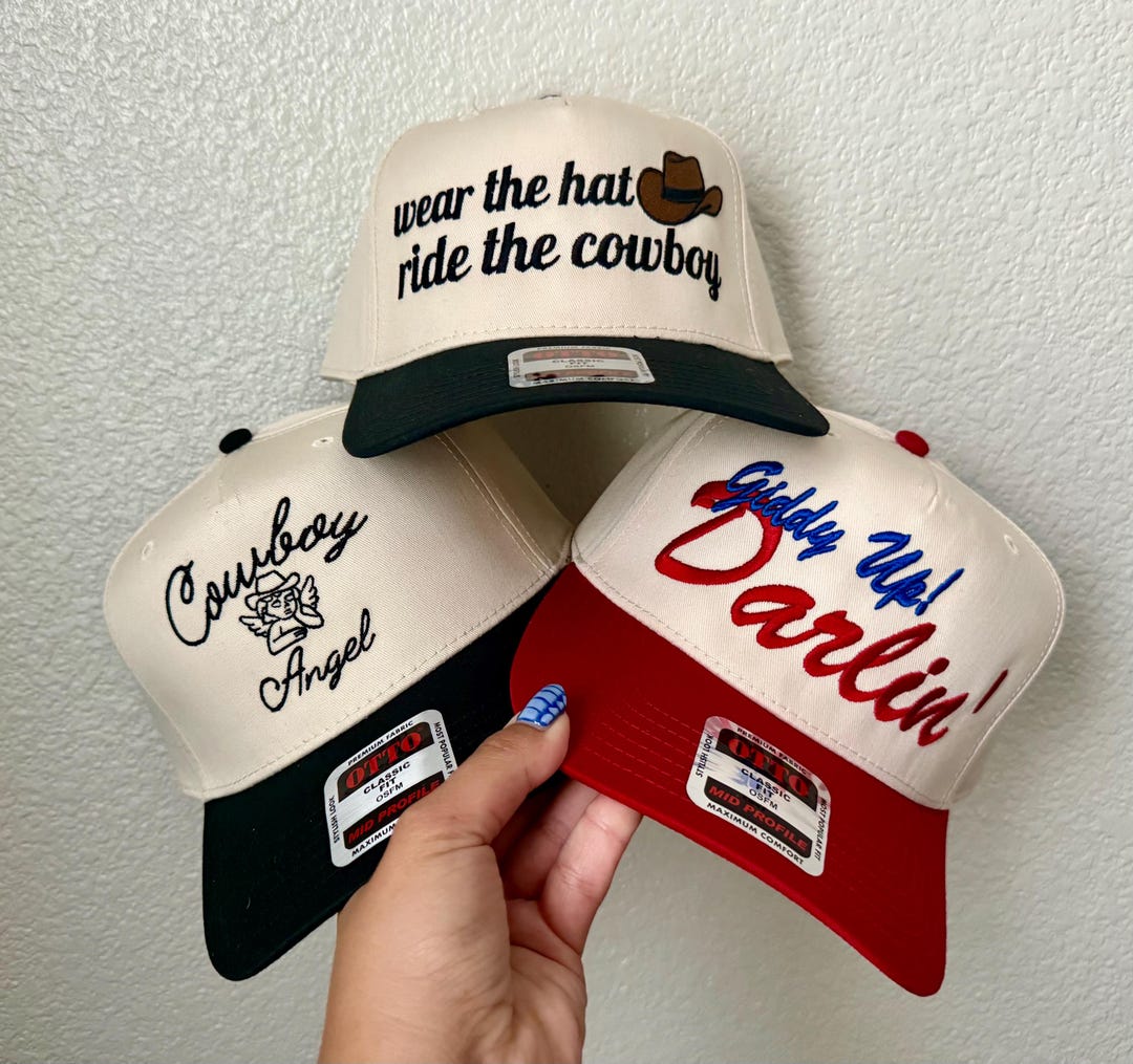 Cowgirl Hat | Cowboy Angel Hat | Giddy up Darlin’ Hat | Giddy up | Wear ...
