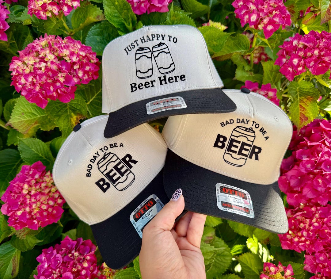Just Happy to Beer Here | Beer Hat | Baseball Hat | Drinking Hat | Hat ...