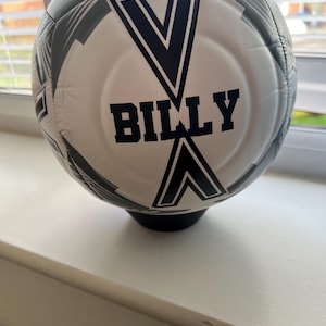 Branded Football, Soccer Ball, Black, Red, Blue and White Footballs ...