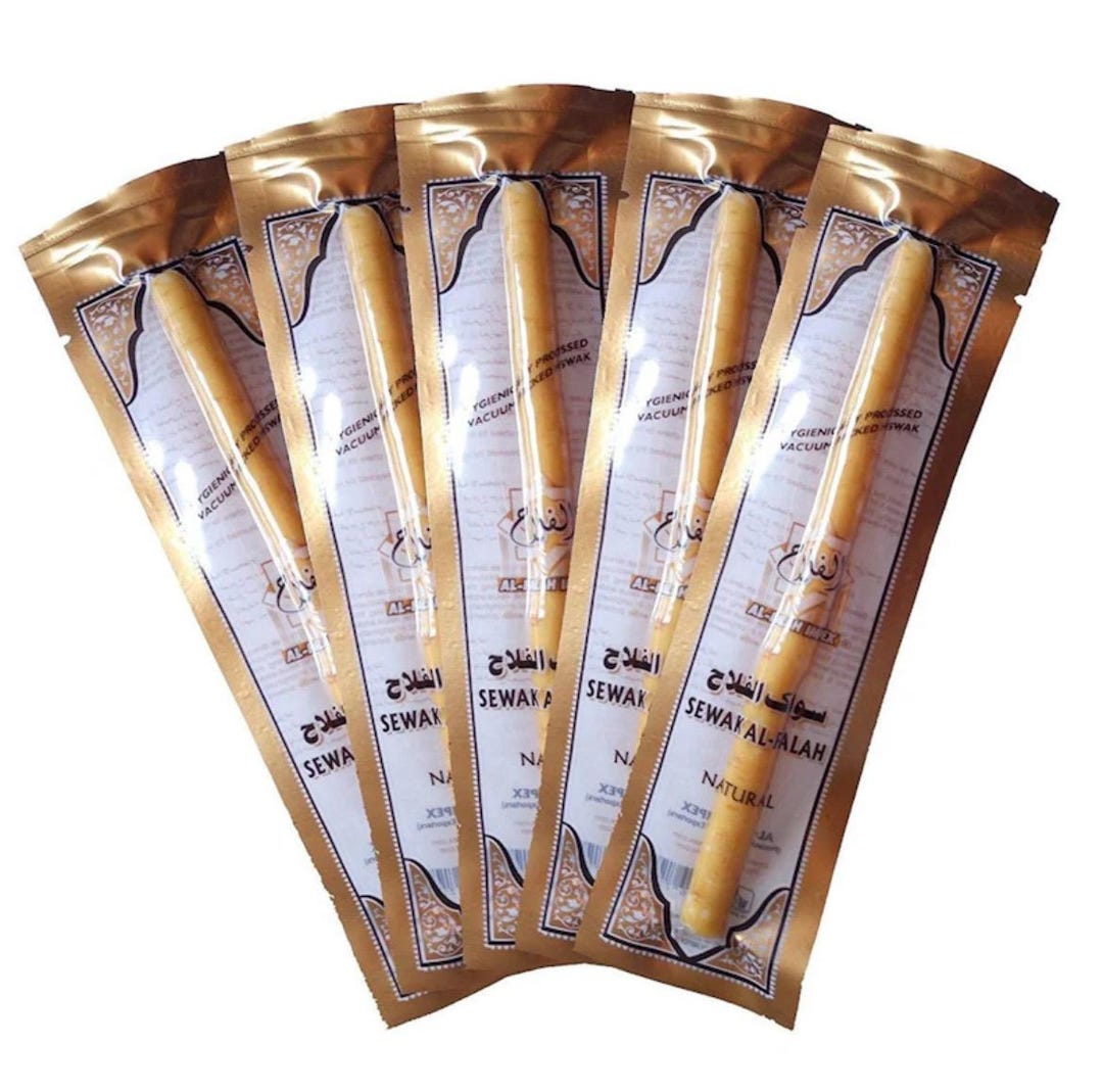 Sewak Al-falah (miswak) Natural Toothbrush Sticks Tooth Cleaning Sticks ...