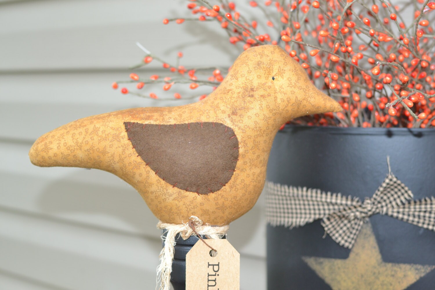 Primitive Bird Makedo or Pincushion - Etsy