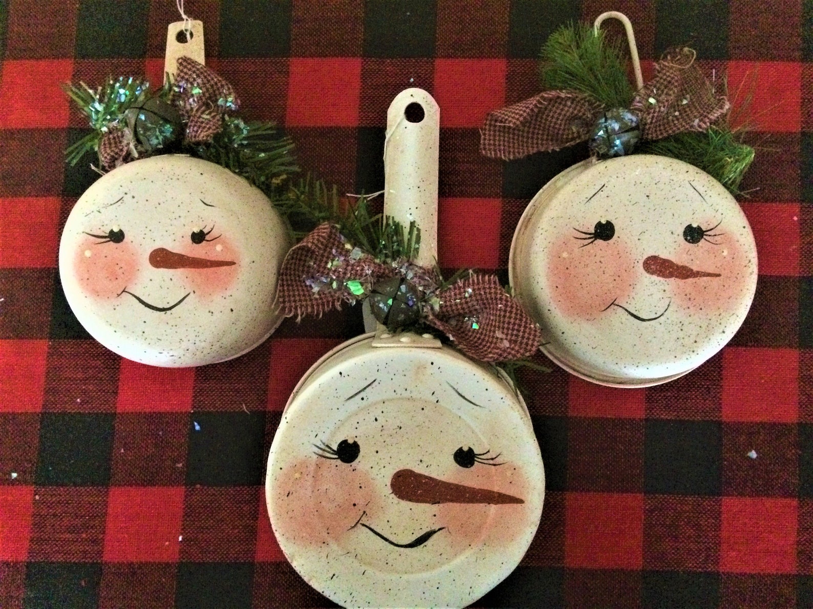 Snowman Measuring Cups Handpainted Original MLP - Etsy