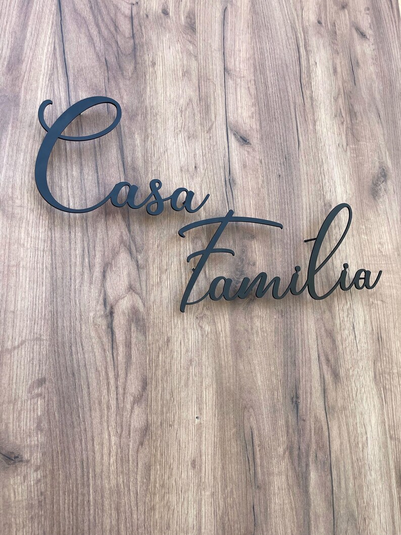Casa Sign, Outdoor House Name Plaque, Custom Metal Sign, House Number ...
